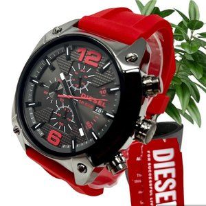 Diesel | Accessories | Nwt Diesel Mens Overflow Chronograph Gunmetal ...